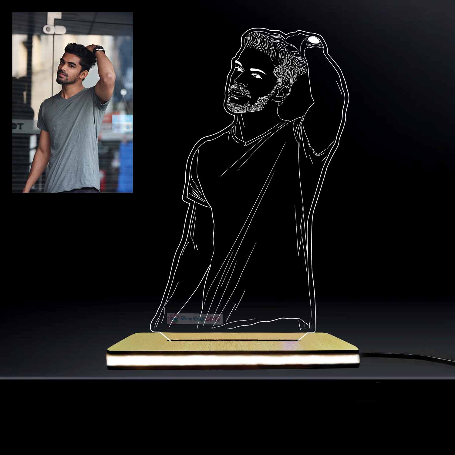 special led photo lamp - love craft gift