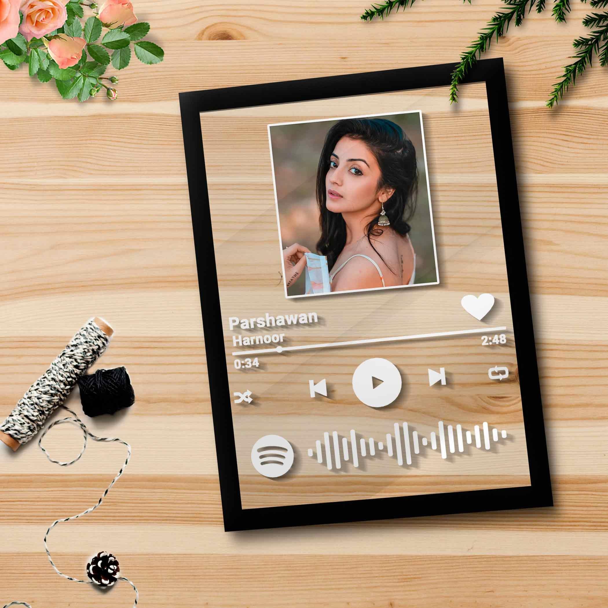 Spotify frames - love craft gift