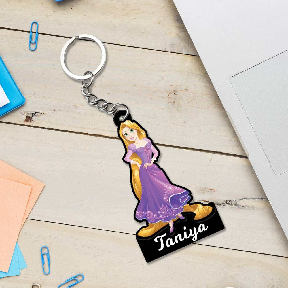 Barbie Keychain With Name - love craft gift