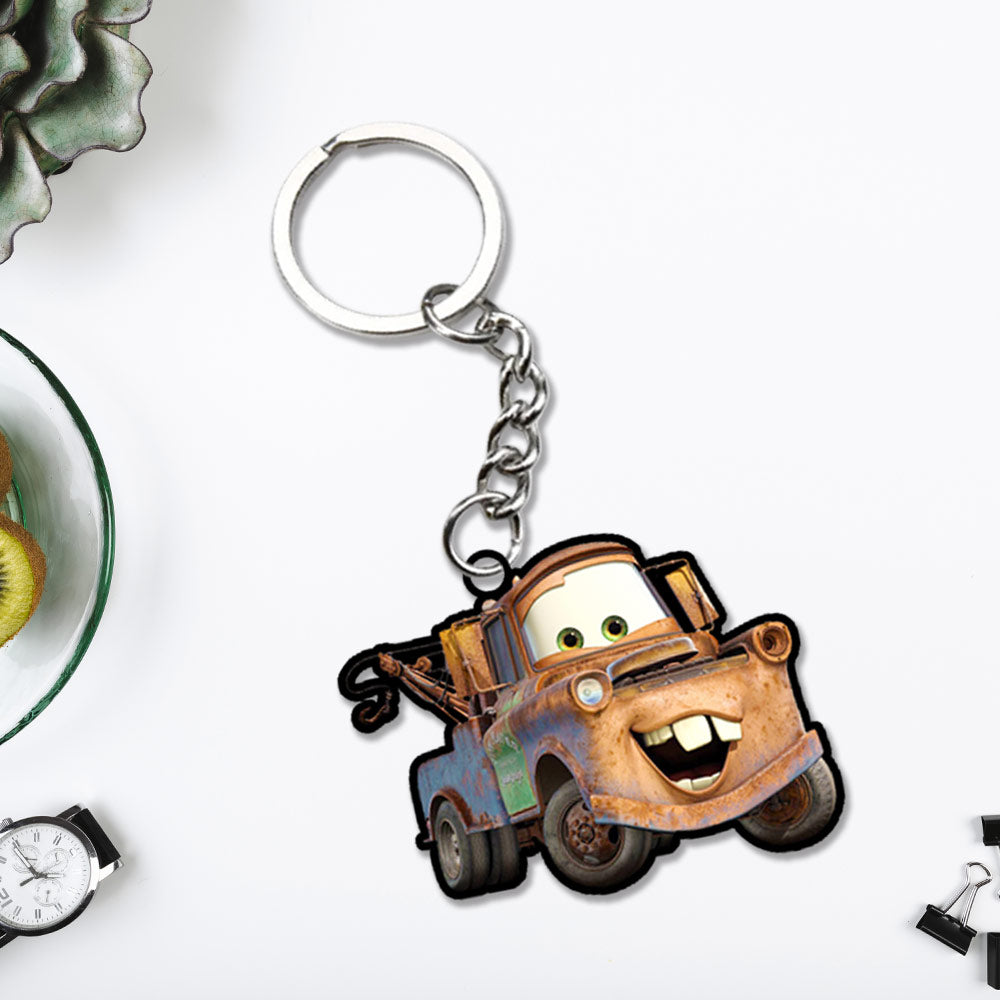 Lightning McQueen Cars Charcaters Keychain - love craft gift