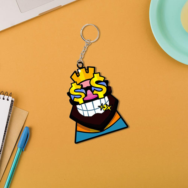 Clash Royale Emotes Keychain - love craft gift