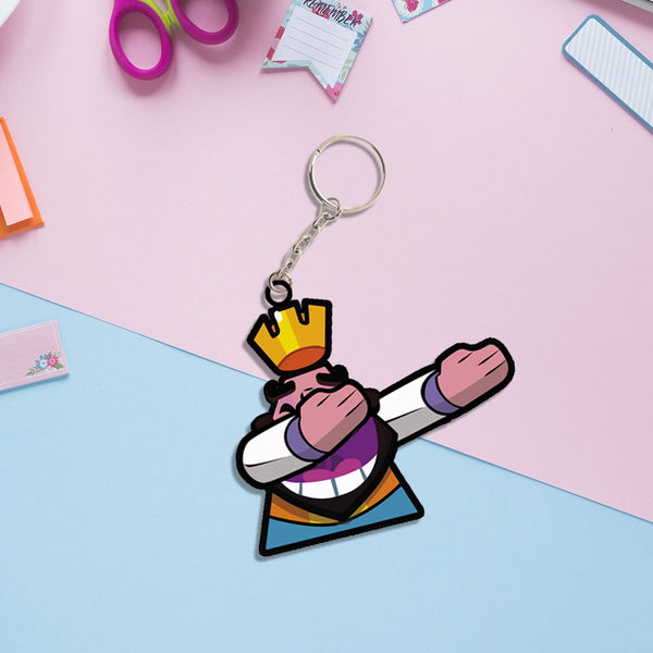 Clash Royale Emotes Keychain - love craft gift