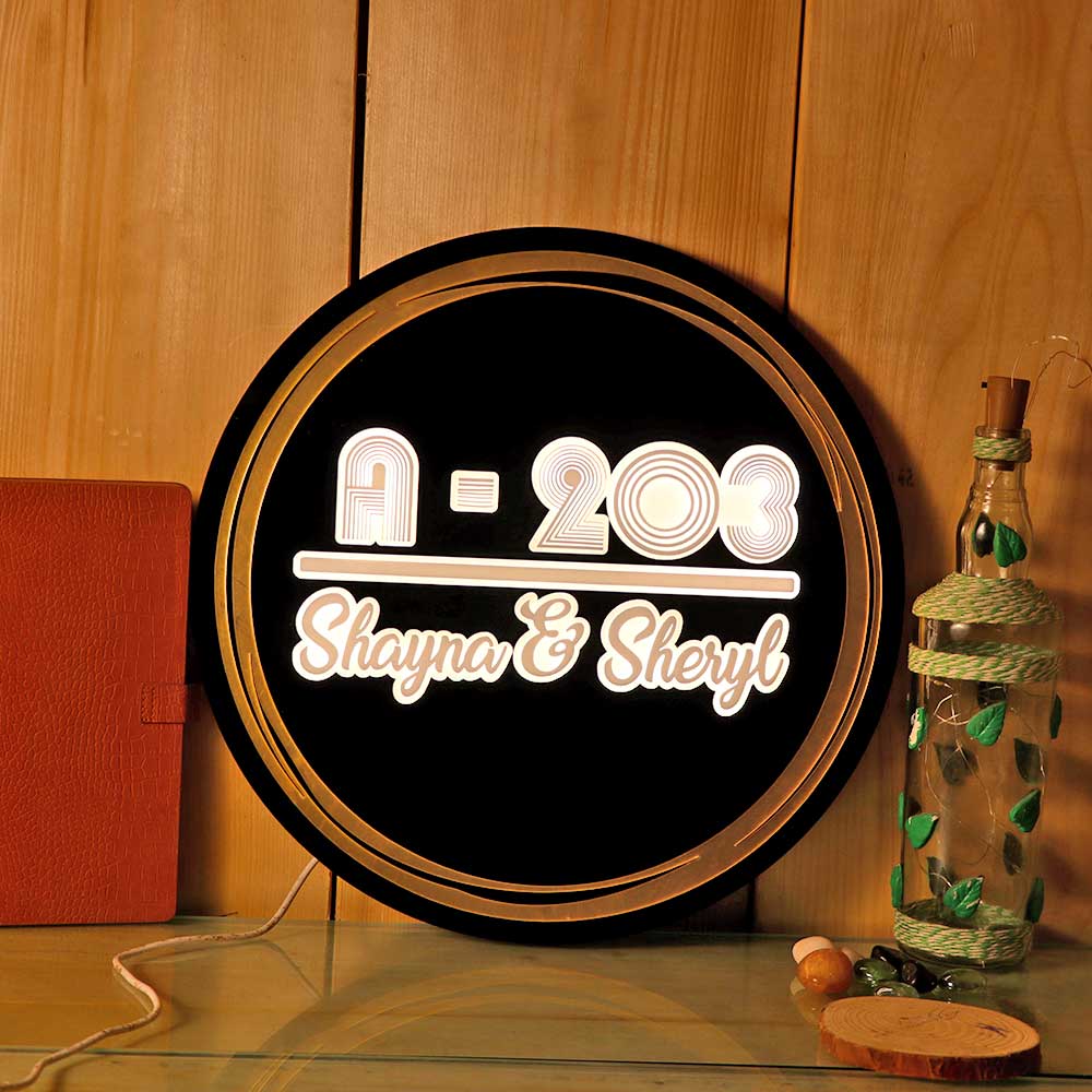 Personalized LED Name Plates For Home - love craft gift