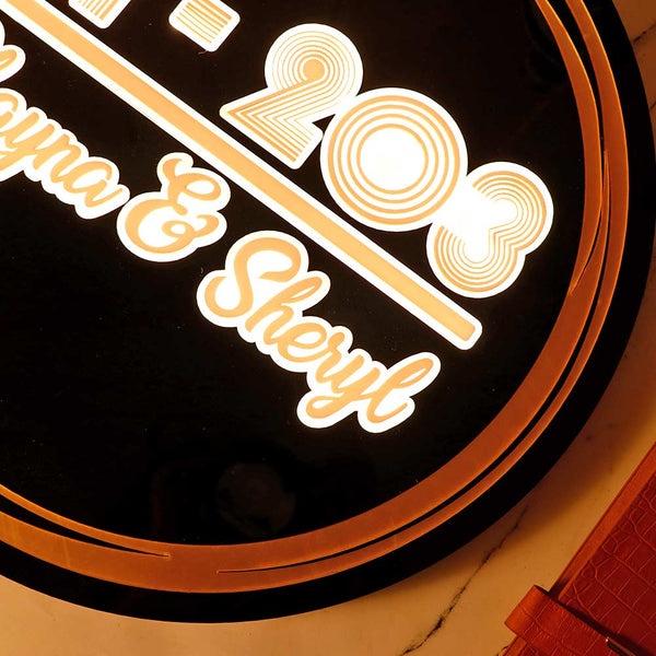 Personalized LED Name Plates For Home - love craft gift