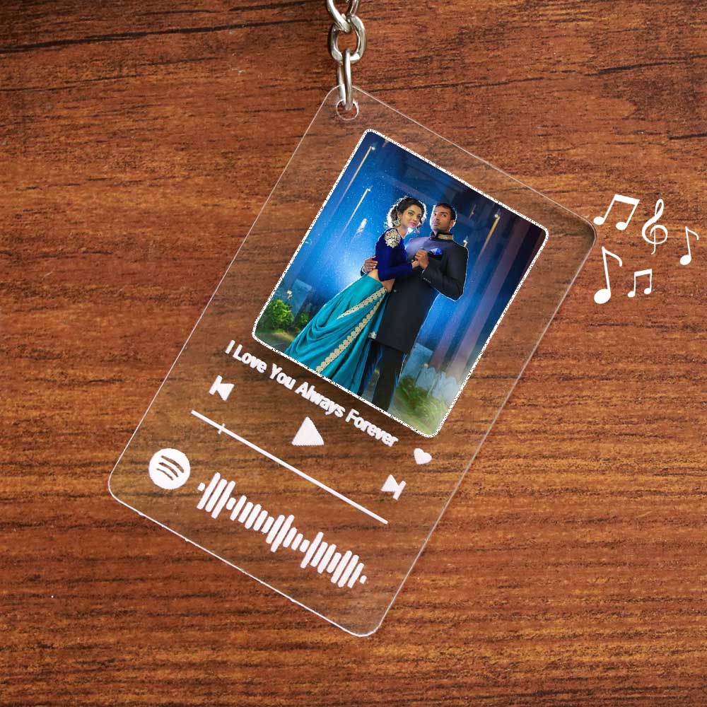 Spotify Music Keychain With Photo | Love Craft Gifts - love craft gift
