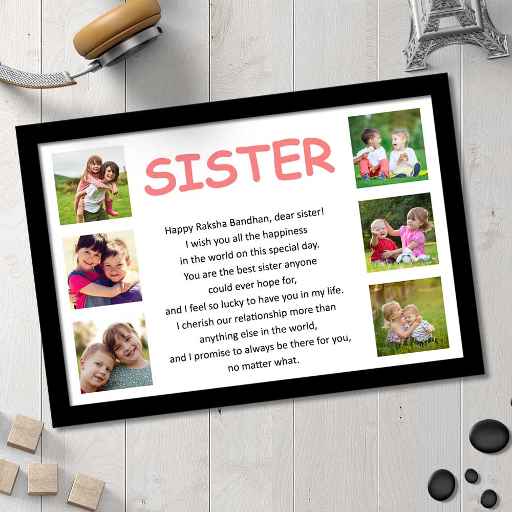 Sister Frame for Raksha Bandhan | Love Craft Gifts - love craft gift