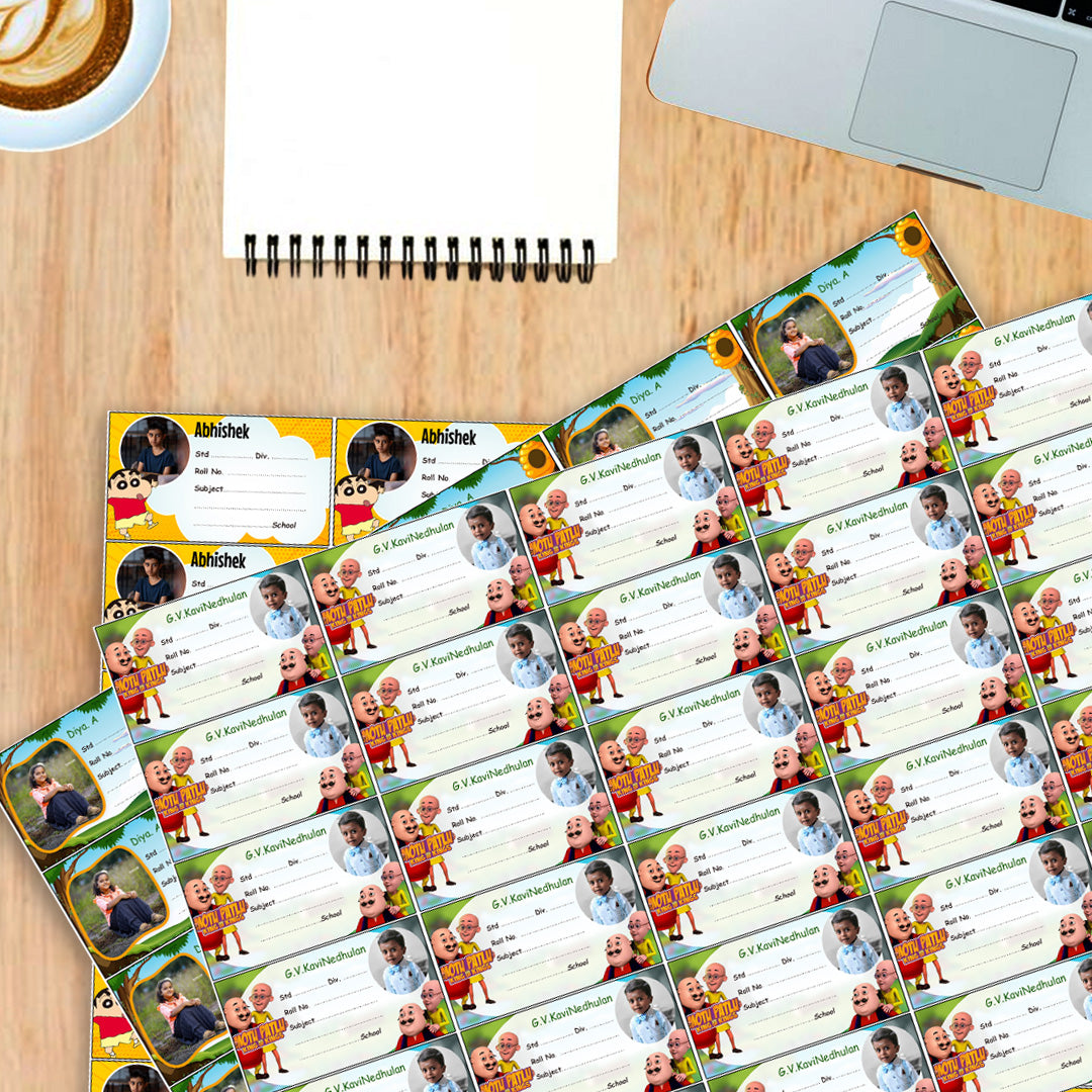 Customized School Labels With Name | 12x18" Sheet with 36 Labels - love ...