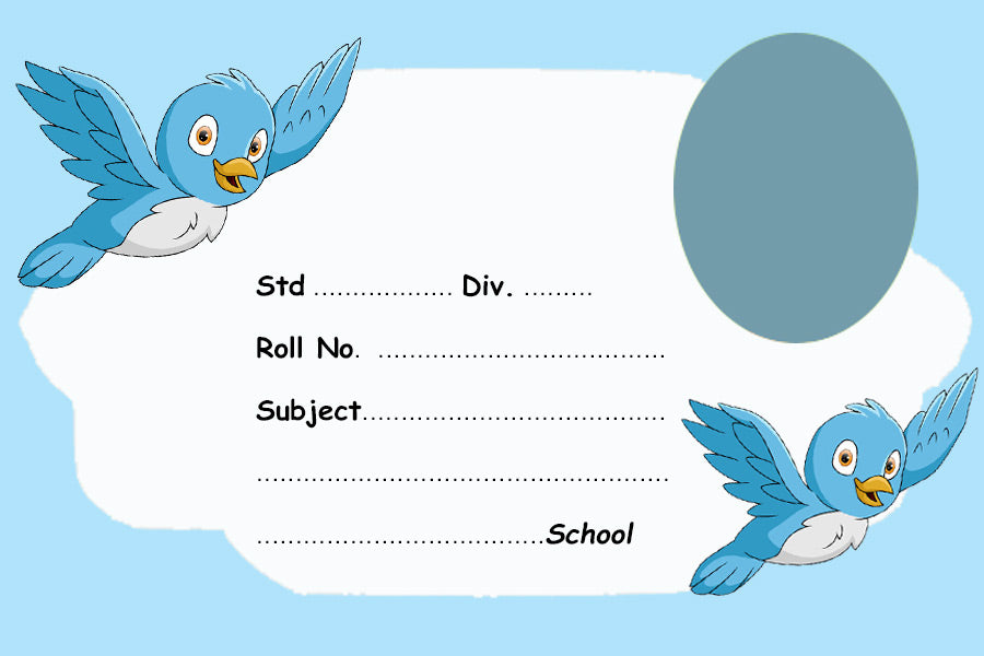 Blue Bird Name Slips - love craft gift
