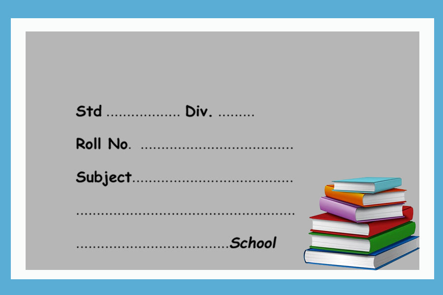 Book Style Name Slips | 12x18" Sheet with 36 Labels - love craft gift