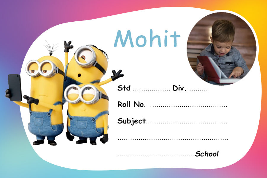 Customized Minions Name Slips | 12x18" Sheet with 36 Labels - love ...