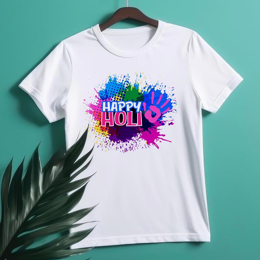 Holi Special Custom T-shirts | Love Craft Gifts - love craft gift