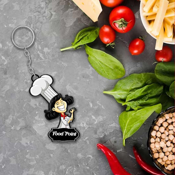 Chef Keychain With Name - love craft gift