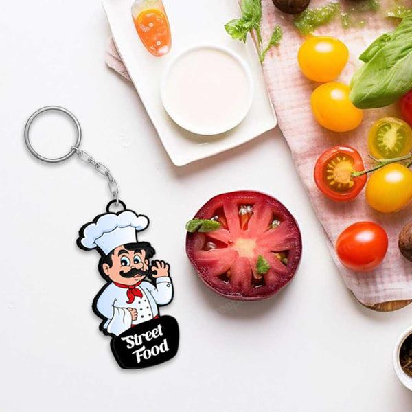 Chef Keychain With Name - love craft gift