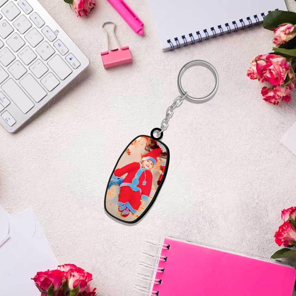 Alphabet Shape-Photo Printed Keychain | Love Craft Gifts - love craft gift