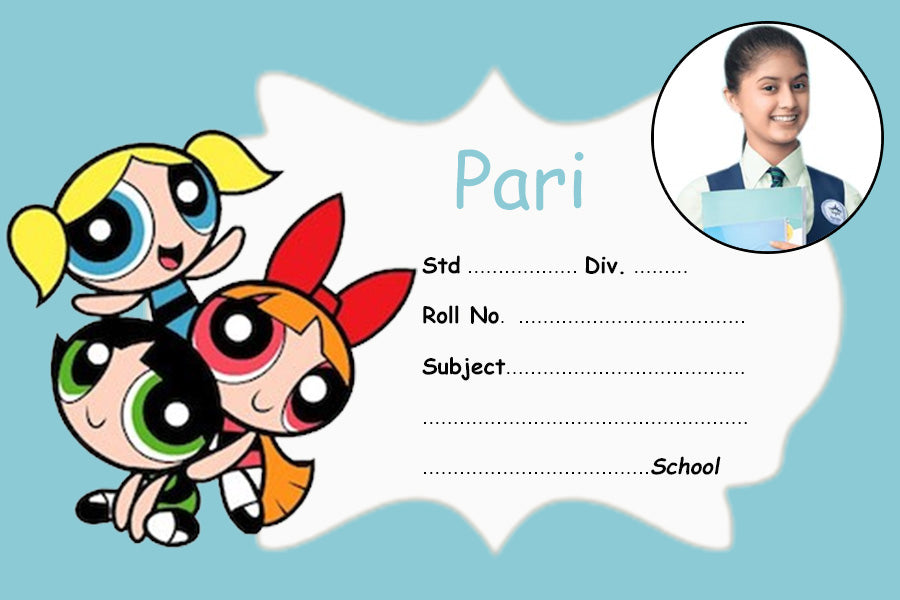 Personalized Powerpuff Girl Name Slips | 12x18" Sheet with 36 Labels ...