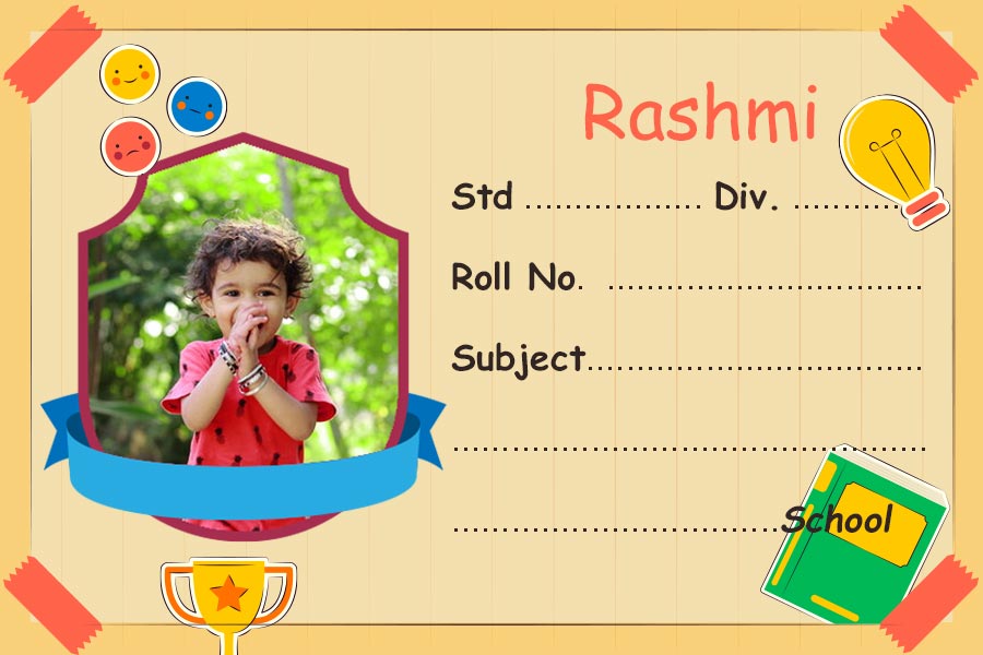 Gradient Texture Personalized Name Slips - love craft gift