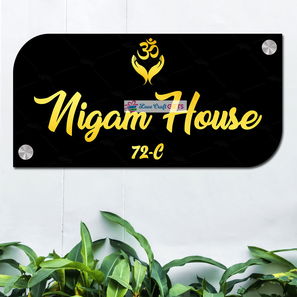 Customized Religious Acrylic Home Name Plates-10x18"