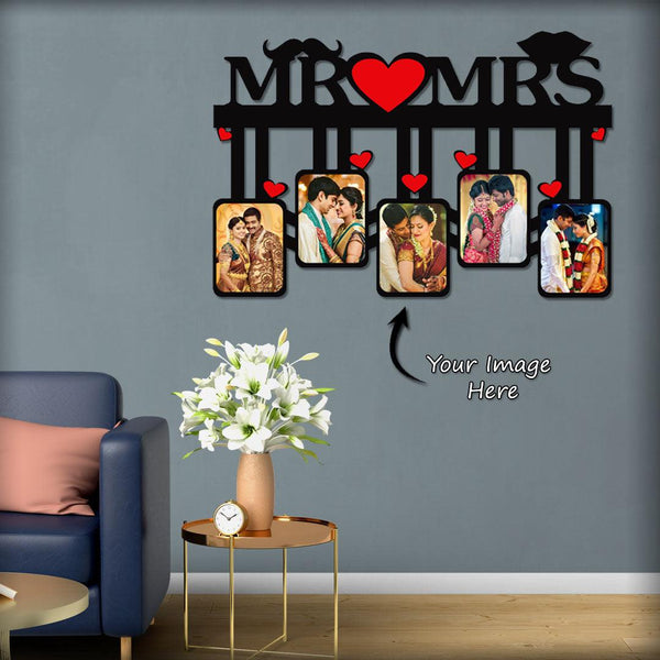 Mr. And Mrs. Wooden Photo Frame With Name | Love Craft Gifts - love ...