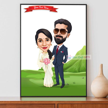 CARICATURE FRAME love craft gift - love craft gift
