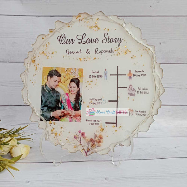 Special Resin Love Story Frame love craft gift - love craft gift