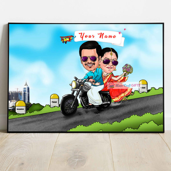 PERSONALIZED CARICATURE FRAME - love craft gift