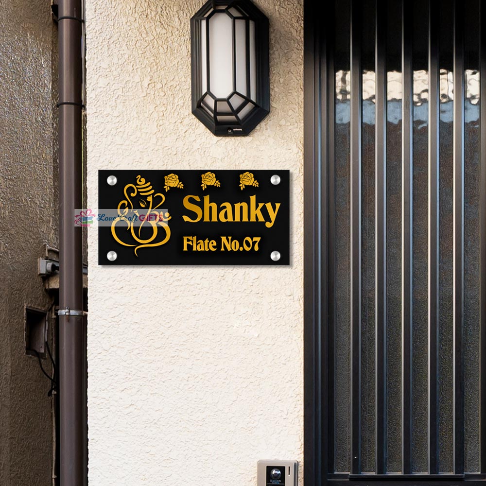 Modern Acrylic Home Name Plates - love craft gift