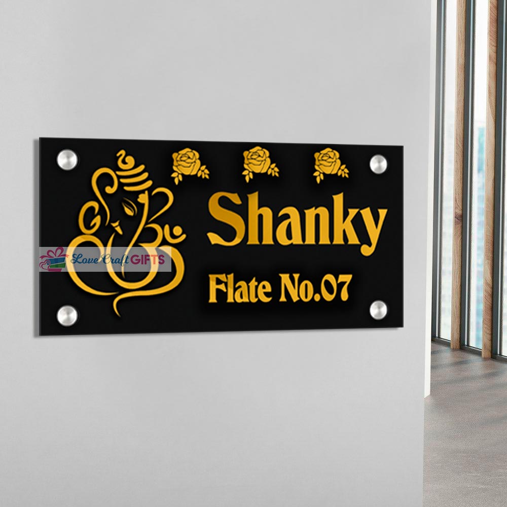 Modern Acrylic Home Name Plates - love craft gift