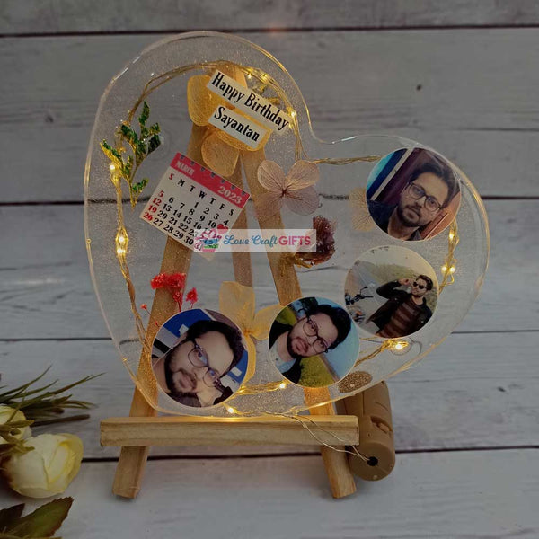 Special Resin Heart Shape Calendar Frame love craft gift - love craft gift