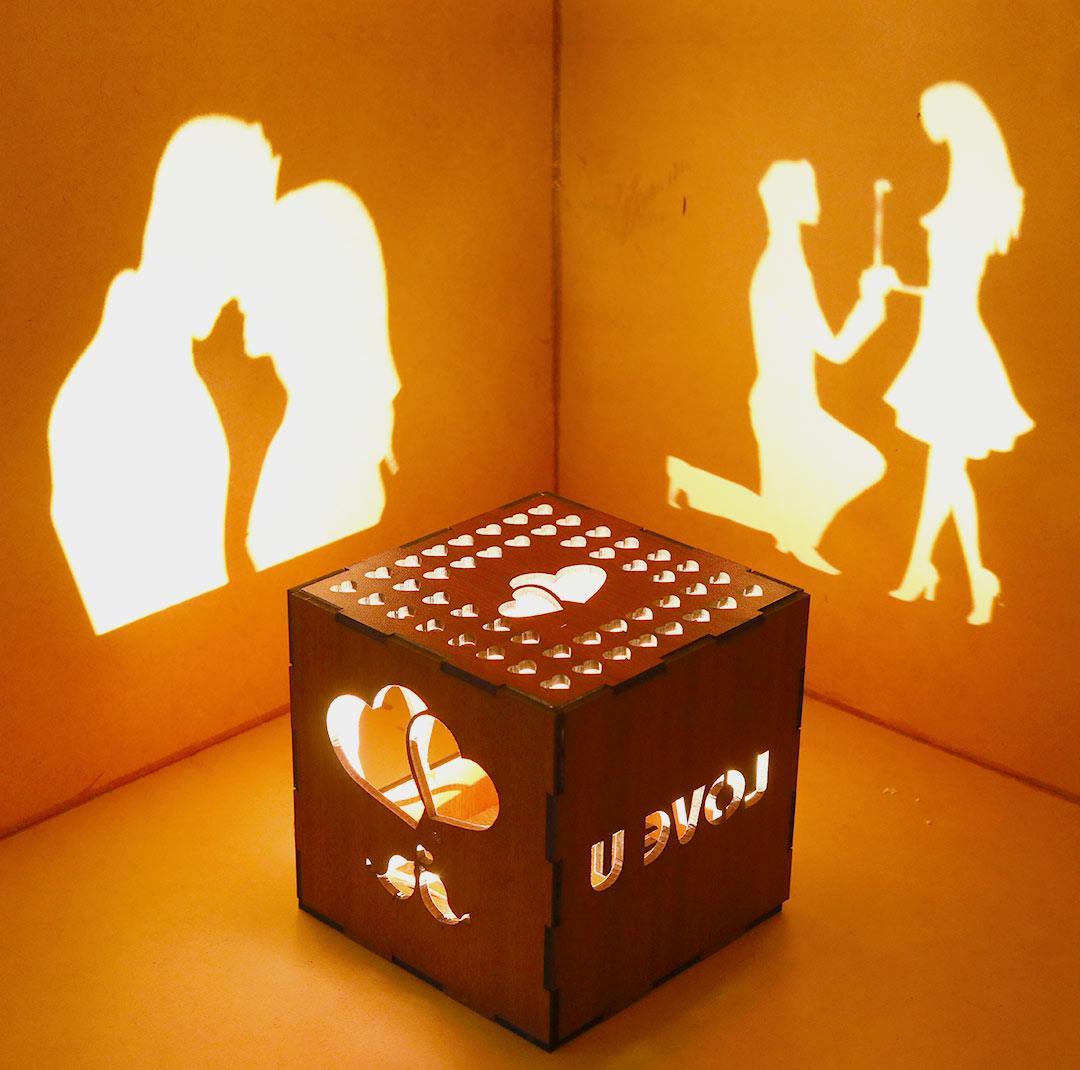 Anniversary Gift Shadow Box | Love Craft Gift - love craft gift