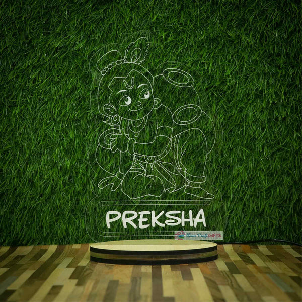 3d Acrylic Krishna LED Lamp - love craft gift